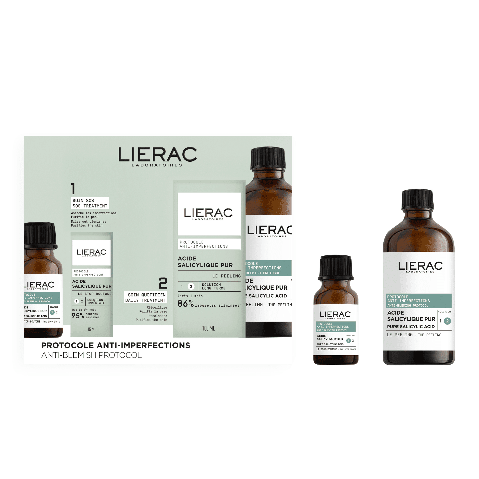Lierac Anti-Imperfecties Protocol Concentraat + Peeling | Optiphar